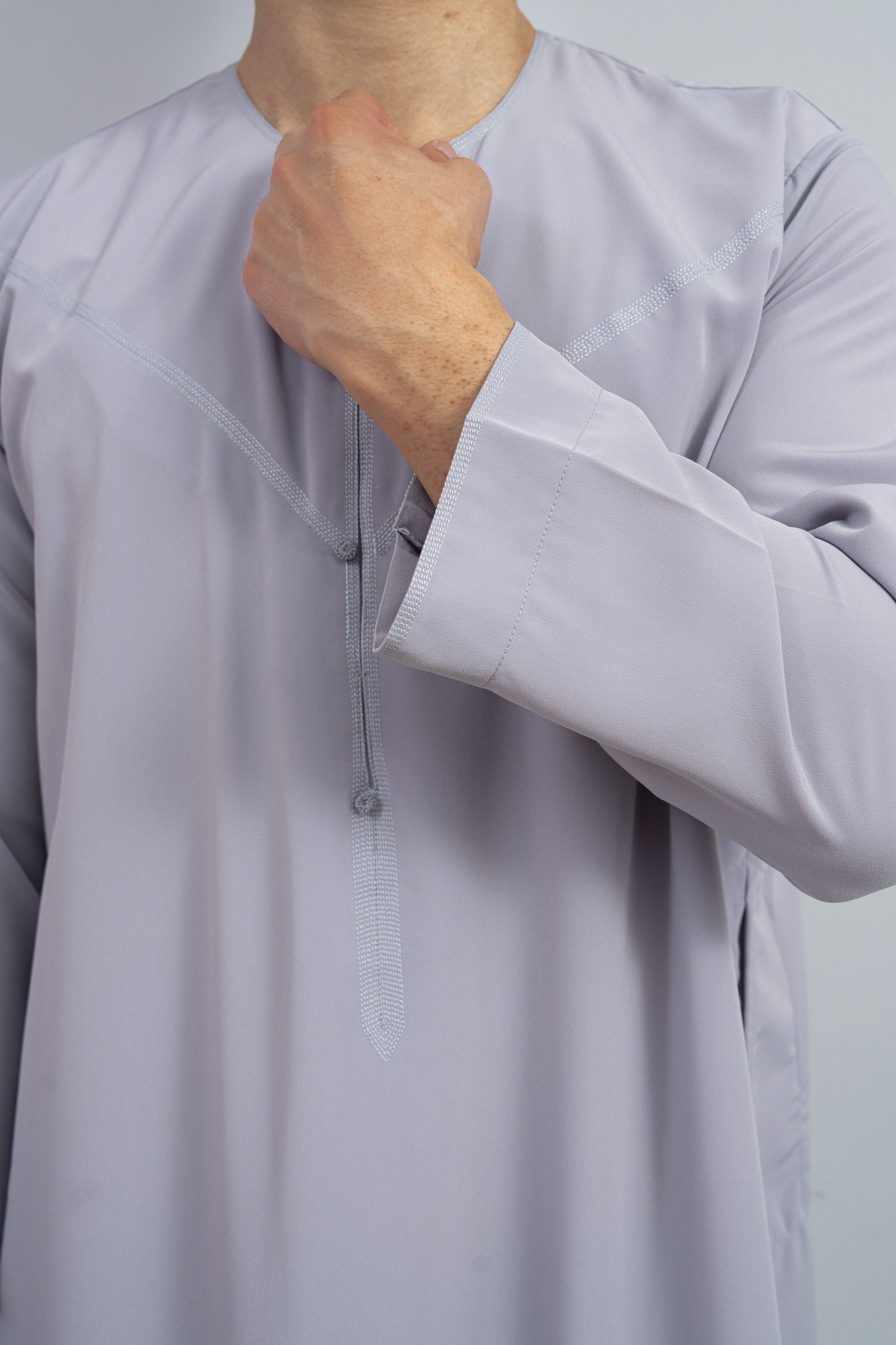 Qamis Gris – My Qamis Homme